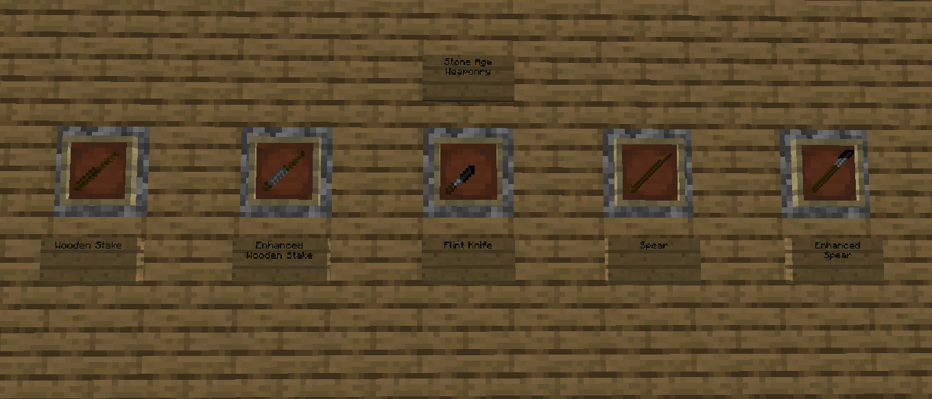 Stone Age Weaponry | MCreator