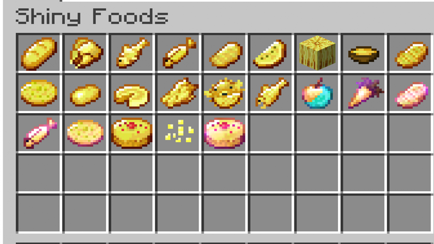 Shiny Foods 2 | MCreator