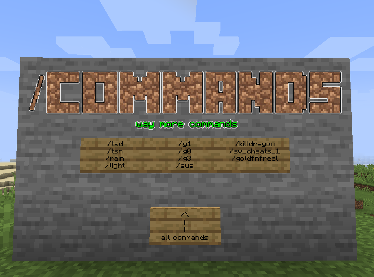 Commands | MCreator