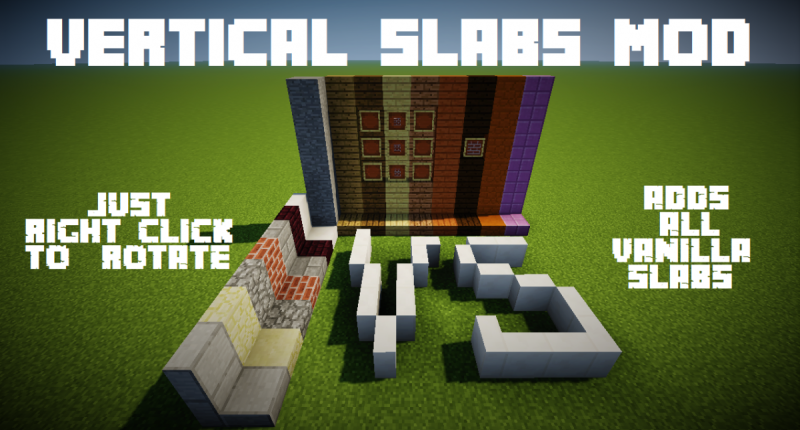 Vertical Slabs Mod | MCreator