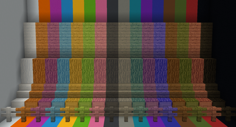 Colored Wood Mod - Colored Wood, Stairs & MORE! | MCreator