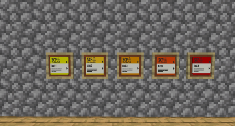 SCP Labels, Signs, and Keycards | MCreator