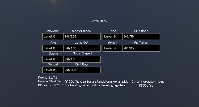 RPG Leveling | MCreator